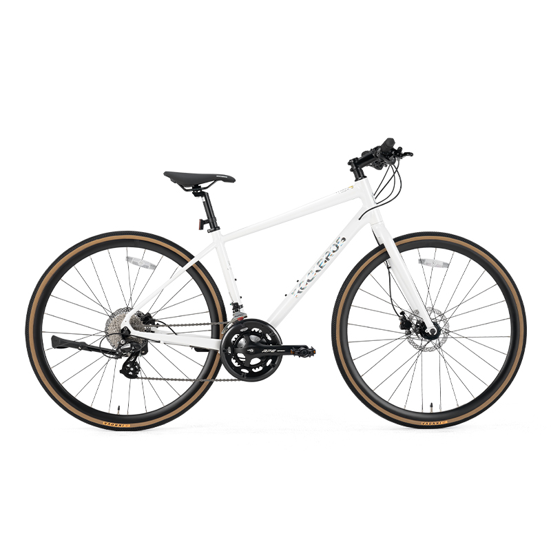 16 Speed Road Bike Flat Handlebar Aluminum Frame Hydraulic Disc Brakes ...