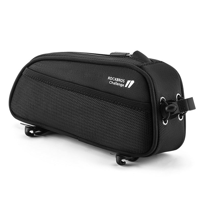 Bicycle Top Tube Bag: 1.3L Bike Frame Storage