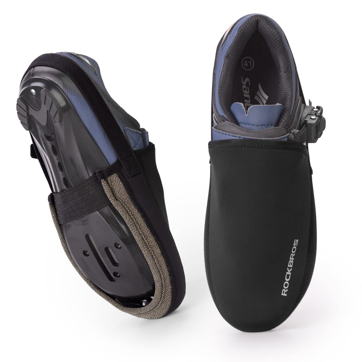 ROCKBROS Cycling Shoe Toe Covers - Thermal, Windproof, Kevlar Reinforced