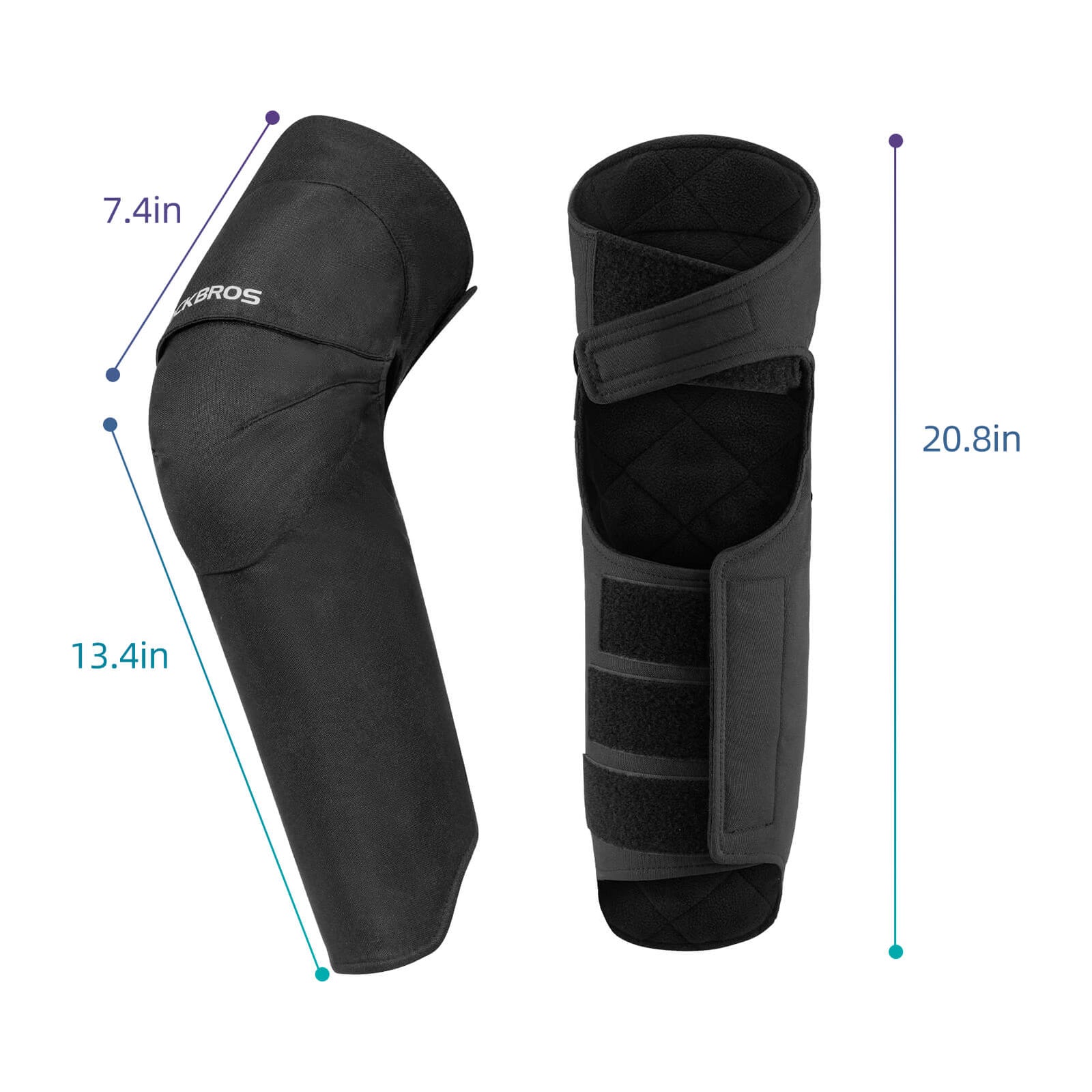 Windproof Motorcycle Knee Braces Warm Adjustable Pads for Winter