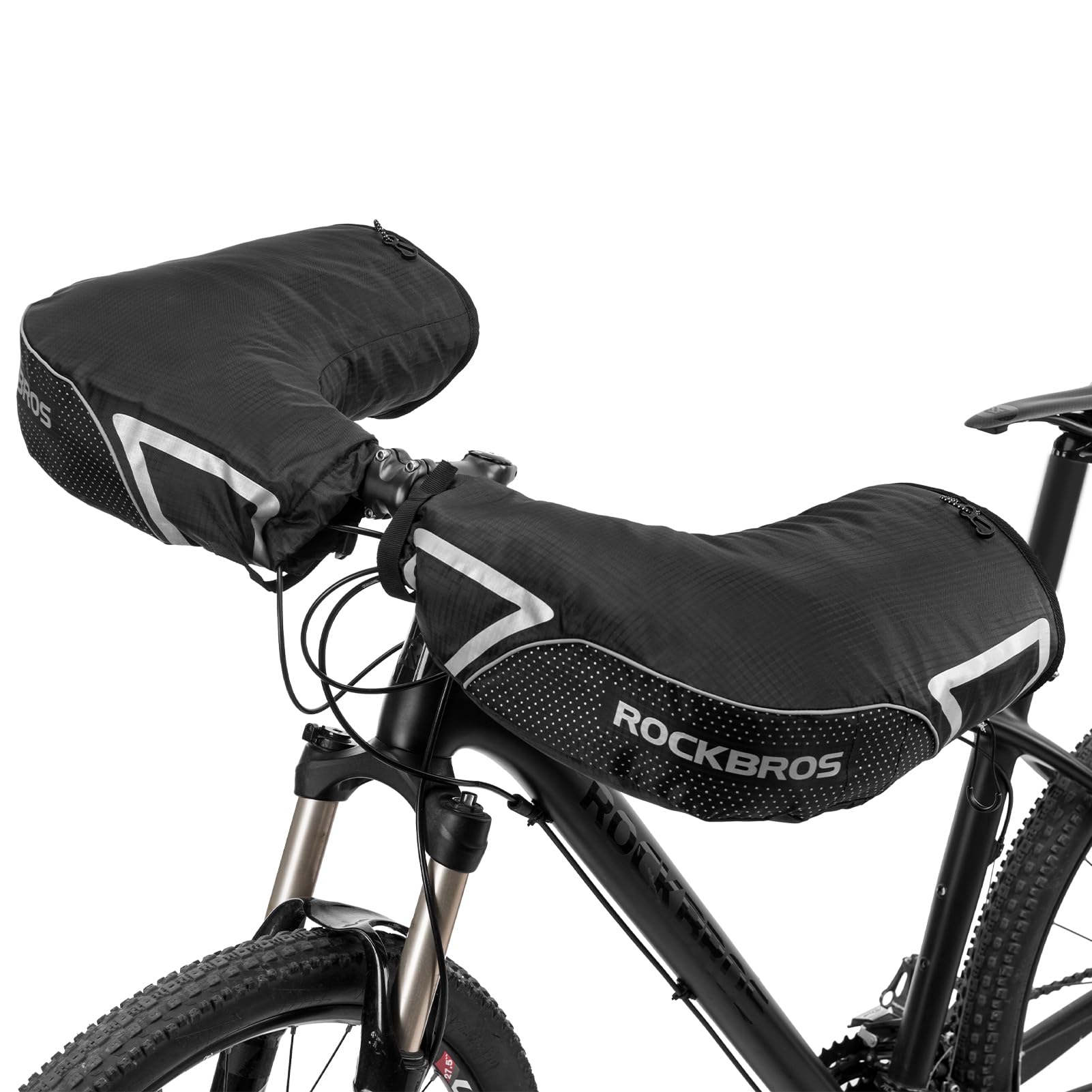 ROCKBROS Winter Handlebar Mittens - Extreme Cold Weather MTB Fat Bike