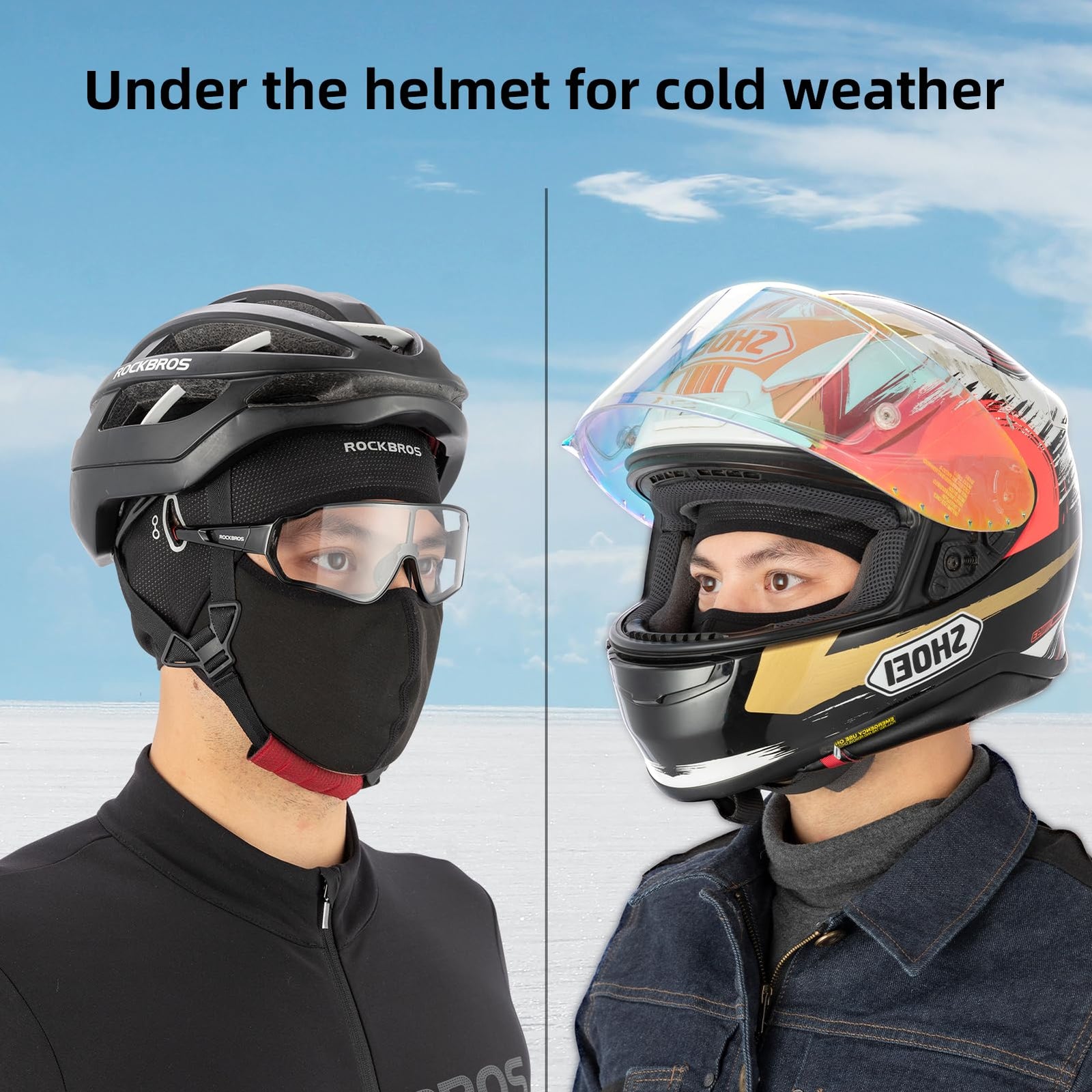 ROCKBROS Balaclava Mask Ski Mask For Cold Weather