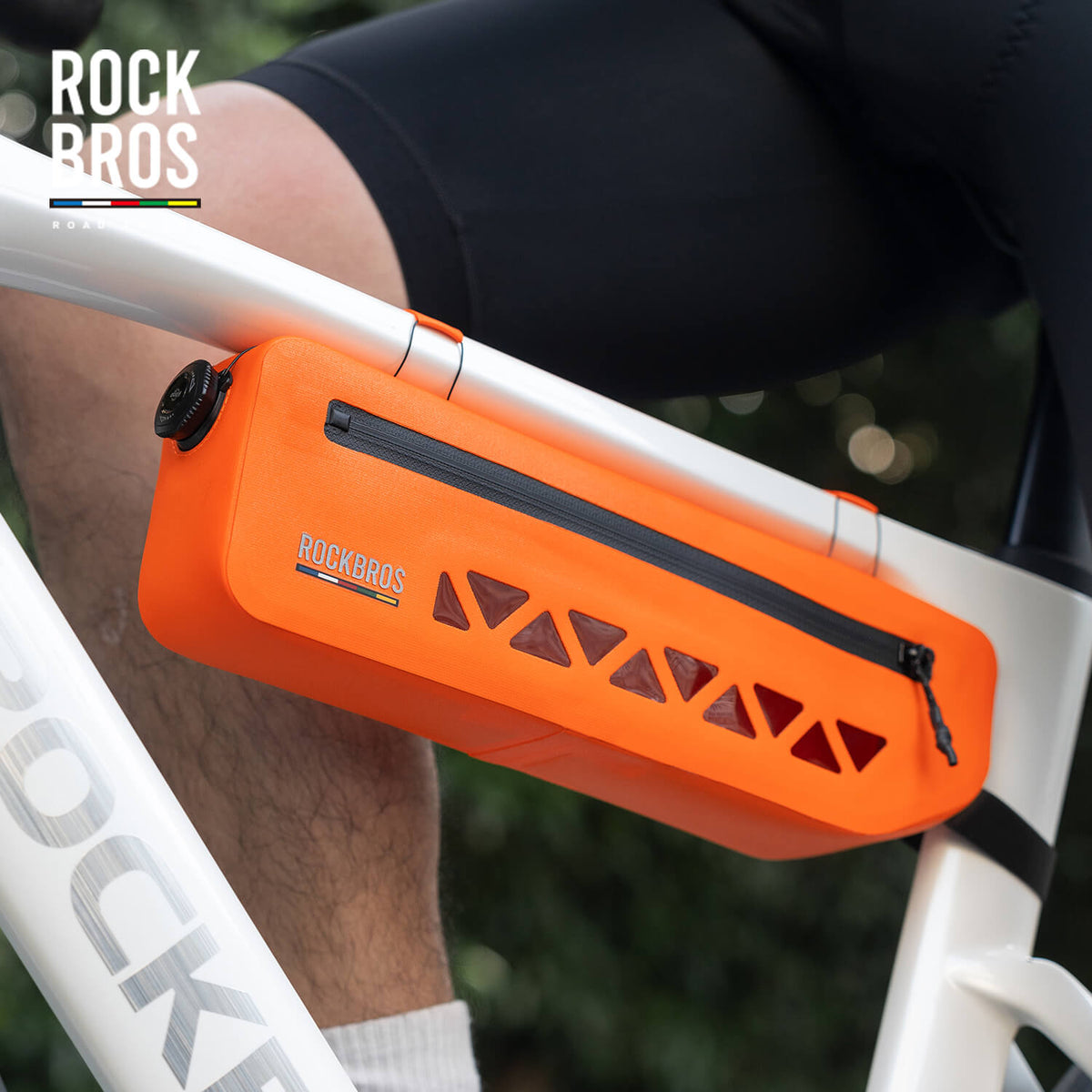 ROCKBROS Road-to-Sky Bike Frame Bag 100% Waterproof 1.7L 100%Waterproof ...